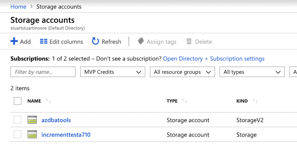 Creating Azure Blob Storage Account For Sql Server Backup And Restore Via The Portal2 European