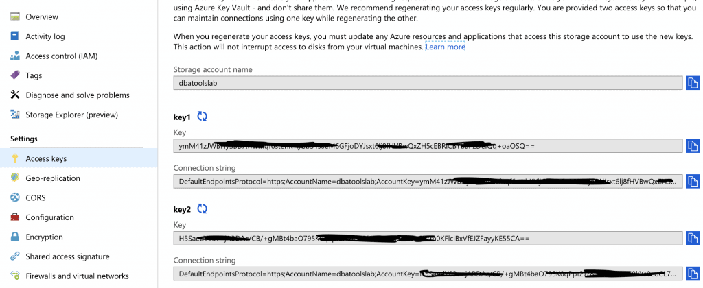 Creating Azure Blob Storage Account For Sql Server Backup And Restore Via The Portal9 European